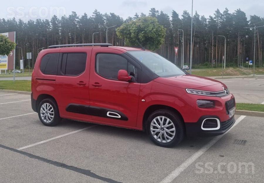Sarkans Citroen Berlingo 2019 Rīga, ar dzinēja tilpumu 1.50 L un nobraukumu 101 tūkst. km par 9450 €, foto 3 vietnē AUTOMOTO.COM.LV