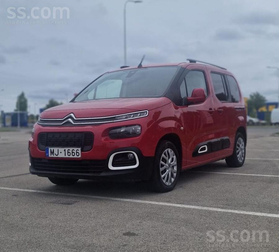 Sarkans Citroen Berlingo 2019 Rīga, ar dzinēja tilpumu 1.50 L un nobraukumu 101 tūkst. km par 9450 €, foto 4 vietnē AUTOMOTO.COM.LV