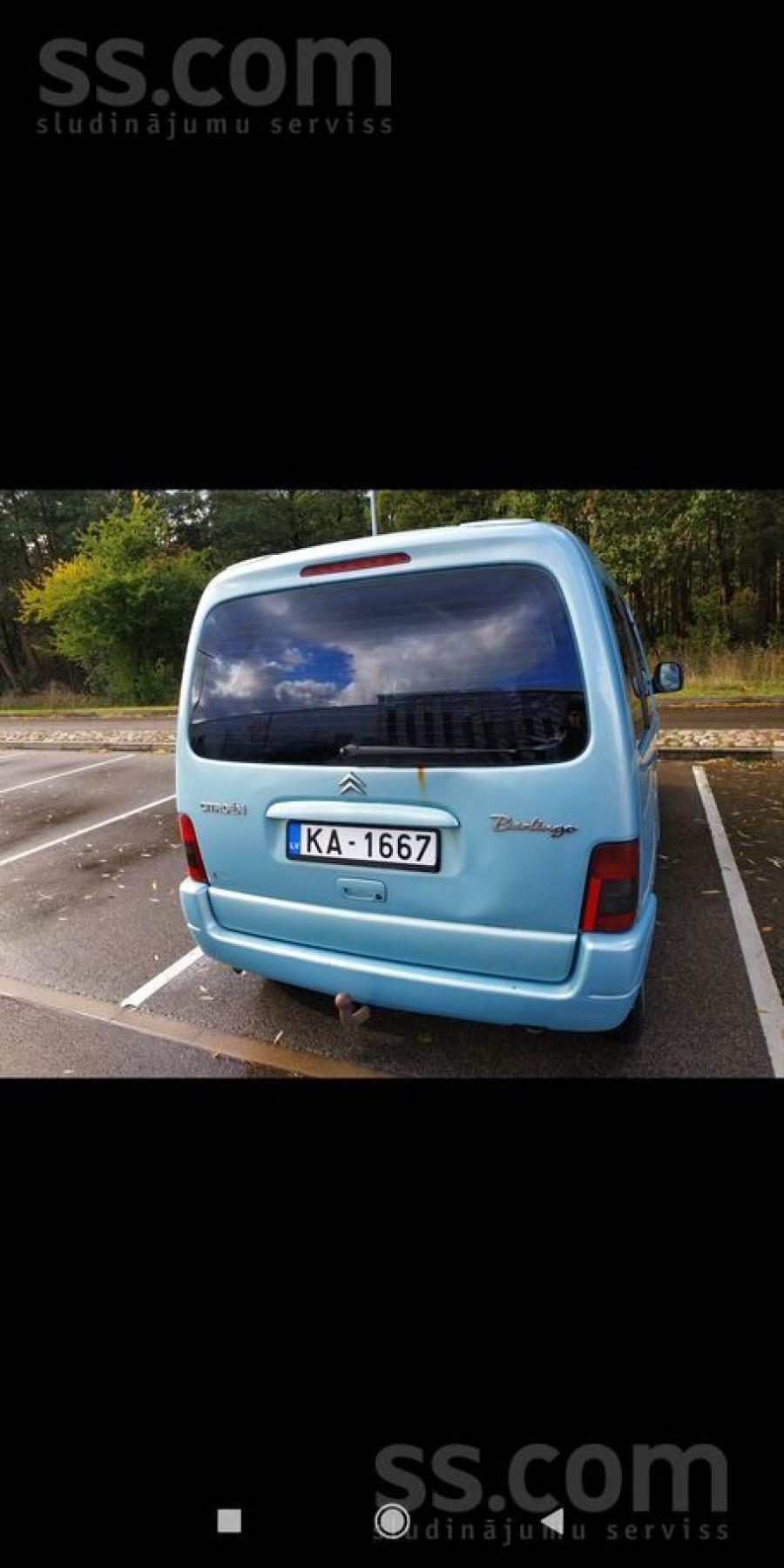 Citroen Berlingo 2003 Liepāja, ar dzinēja tilpumu 1.60 L un nobraukumu 263 tūkst. km par 800 €, foto 4 vietnē AUTOMOTO.COM.LV