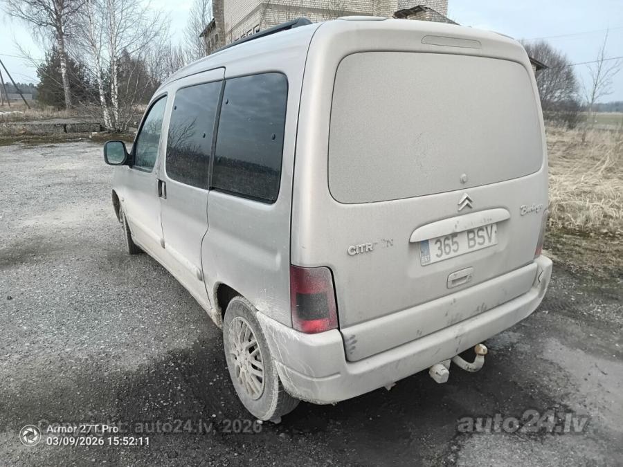 Citroen Berlingo 2004 Tallina, ar dzinēja tilpumu 1.90 L un nobraukumu 370 tūkst. km par 1400 €, foto 3 vietnē AUTOMOTO.COM.LV