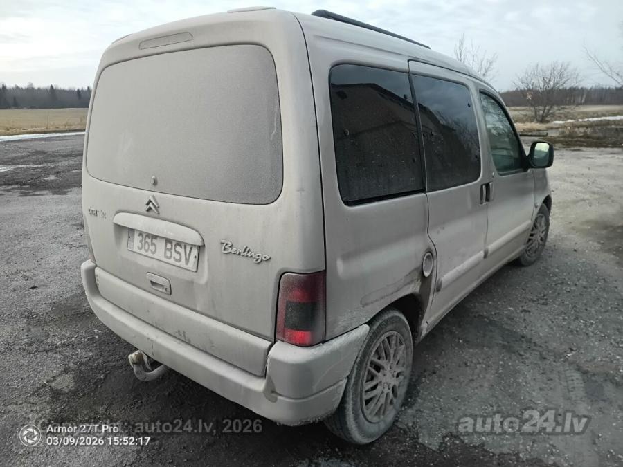 Citroen Berlingo 2004 Tallina, ar dzinēja tilpumu 1.90 L un nobraukumu 370 tūkst. km par 1400 €, foto 4 vietnē AUTOMOTO.COM.LV