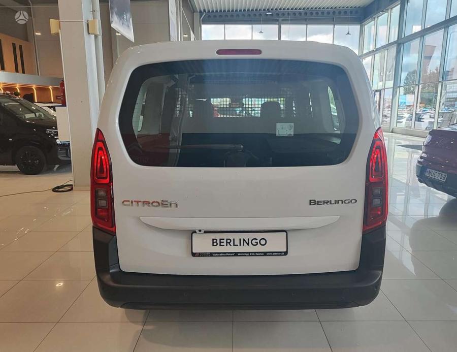 White Citroen Berlingo 2026 in Kaunas, with an engine capacity of 1.50 L and mileage of 0 thousand km for 27500 €, photo 5 on AUTOMOTO.COM.LV
