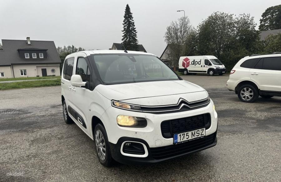 White Citroen Berlingo 2020 in Viljandi, with an engine capacity of 1.50 L and mileage of 150 thousand km for 9400 €, photo 10 on AUTOMOTO.COM.LV