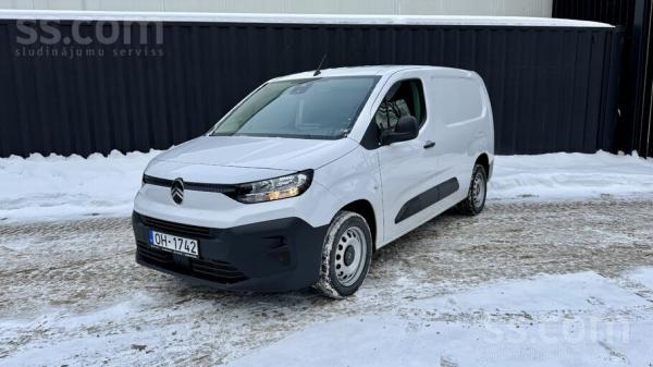 White Citroen Berlingo 2025 in Riga, with an engine capacity of 1.50 L and mileage of 11 thousand km for 18400 €, photo 1 on AUTOMOTO.COM.LV