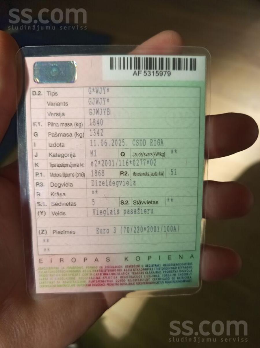 Белый Ситроен Берлинго 2005 в Юрмала, объемом двигателя 1.90 л и пробегом 448 тыс. км за 1250 €, фото 2 на AUTOMOTO.COM.LV