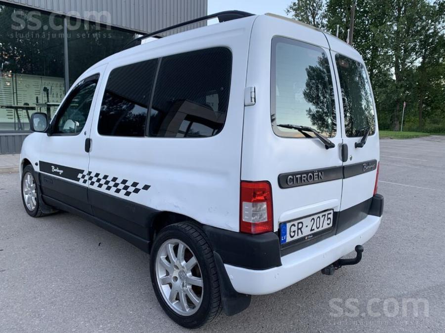 White Citroen Berlingo 2007 in Riga, with an engine capacity of 1.40 L and mileage of 0 thousand km for 1550 €, photo 7 on AUTOMOTO.COM.LV