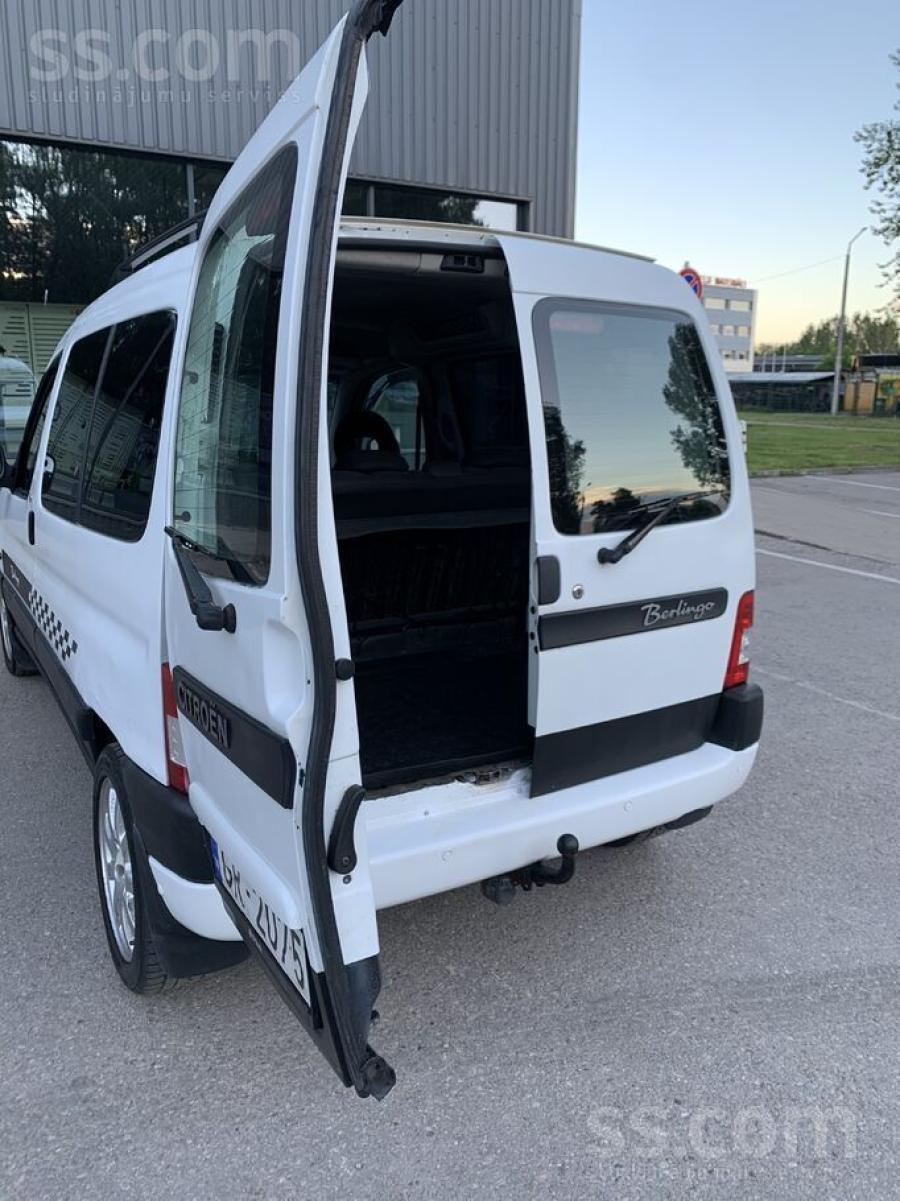White Citroen Berlingo 2007 in Riga, with an engine capacity of 1.40 L and mileage of 0 thousand km for 1550 €, photo 11 on AUTOMOTO.COM.LV