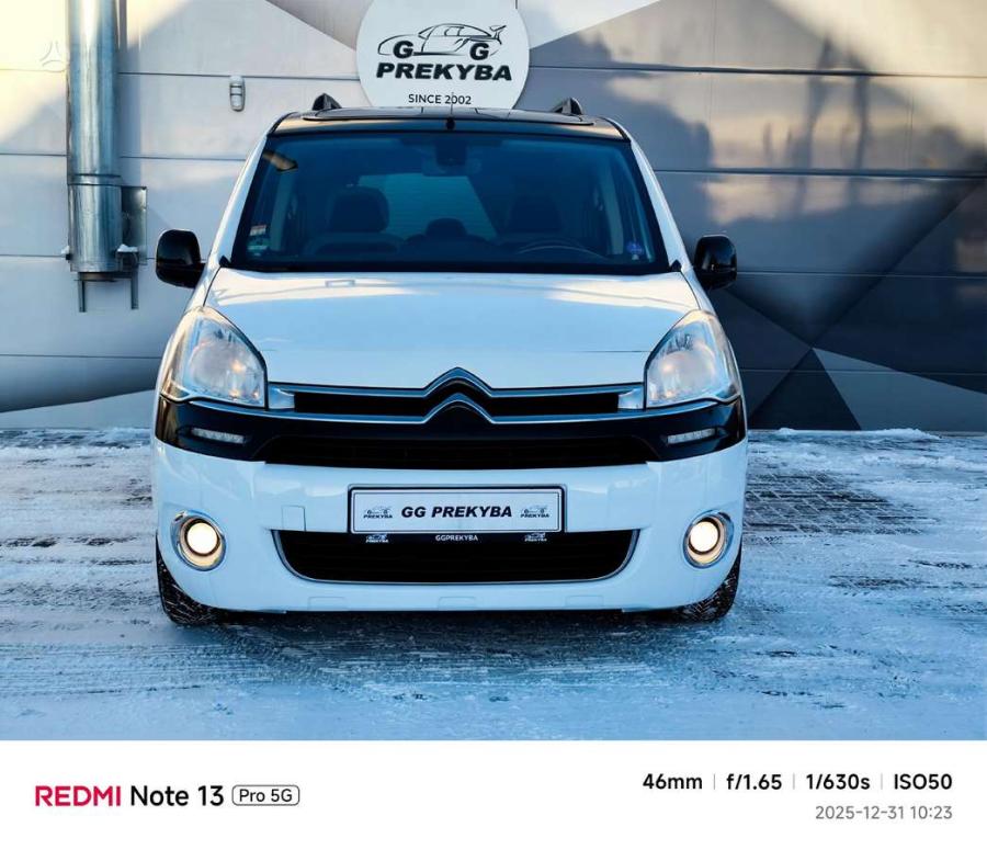 Balts Citroen Berlingo 2012 Kauņa, ar dzinēja tilpumu 1.60 L un nobraukumu 159 tūkst. km par 5750 €, foto 3 vietnē AUTOMOTO.COM.LV