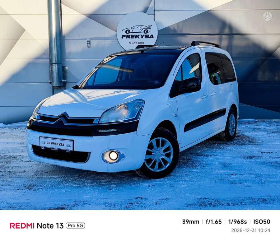 Balts Citroen Berlingo 2012 Kauņa, ar dzinēja tilpumu 1.60 L un nobraukumu 159 tūkst. km par 5750 €, foto 4 vietnē AUTOMOTO.COM.LV