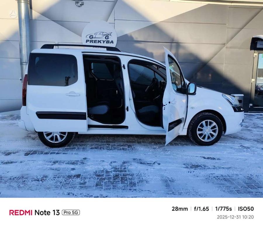 Balts Citroen Berlingo 2012 Kauņa, ar dzinēja tilpumu 1.60 L un nobraukumu 159 tūkst. km par 5750 €, foto 6 vietnē AUTOMOTO.COM.LV