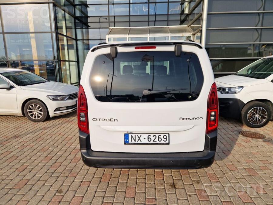 Balts Citroen Berlingo 2024 Rīga, ar dzinēja tilpumu 1.50 L un nobraukumu 66 tūkst. km par 23500 €, foto 6 vietnē AUTOMOTO.COM.LV