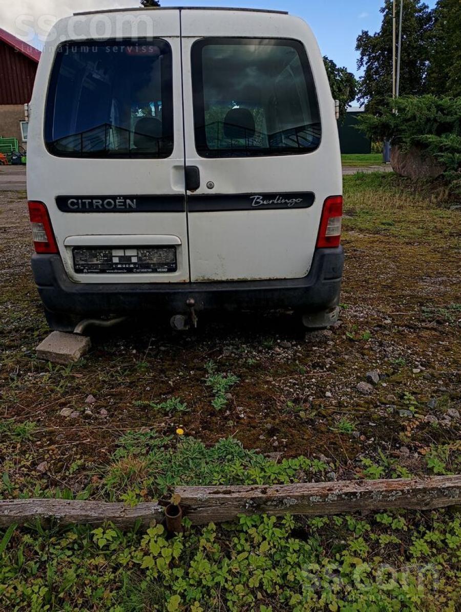 White Citroen Berlingo 2008 in Cesis, with an engine capacity of 1.30 L and mileage of 0 thousand km for 500 €, photo 3 on AUTOMOTO.COM.LV