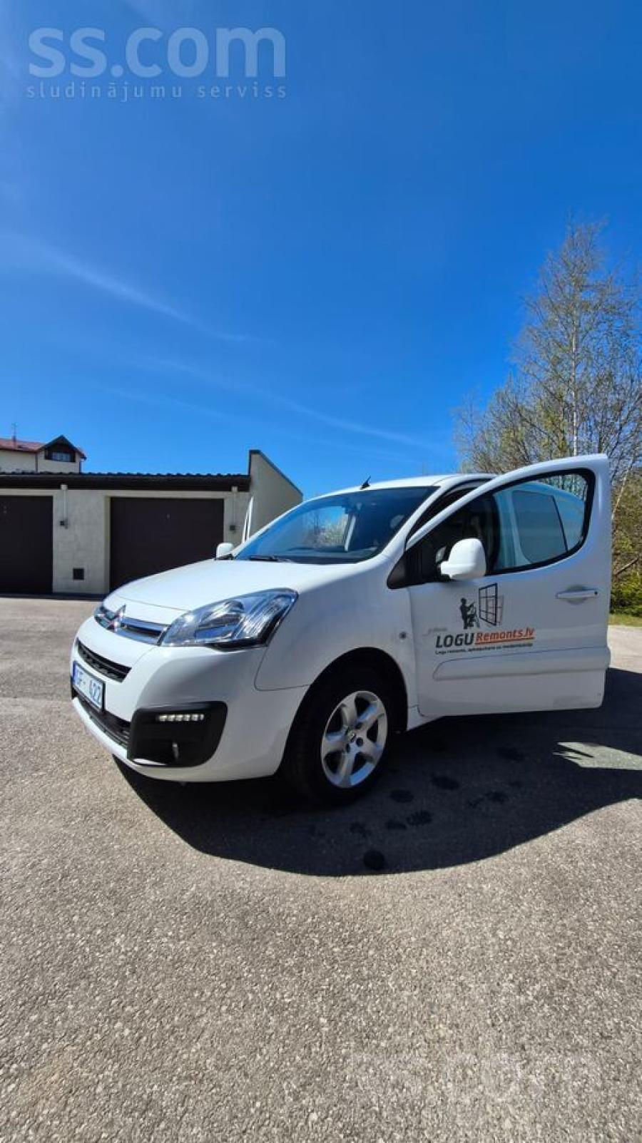White Citroen Berlingo 2017 in Riga, with an engine capacity of 1.50 L and mileage of 105 thousand km for 7300 €, photo 15 on AUTOMOTO.COM.LV