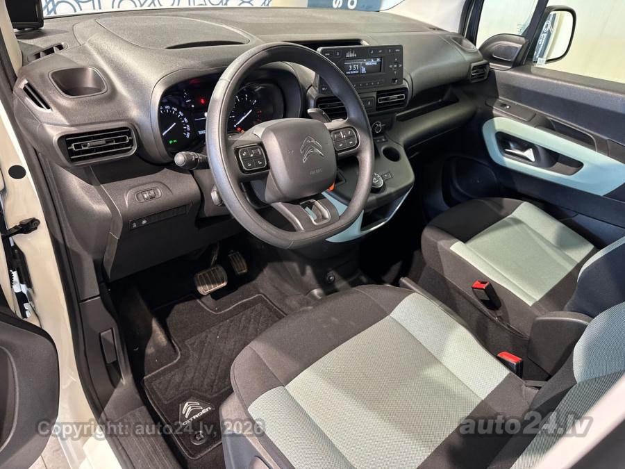 White Citroen Berlingo 2020 in Tallinn, with an engine capacity of 1.50 L and mileage of 57 thousand km for 14900 €, photo 9 on AUTOMOTO.COM.LV