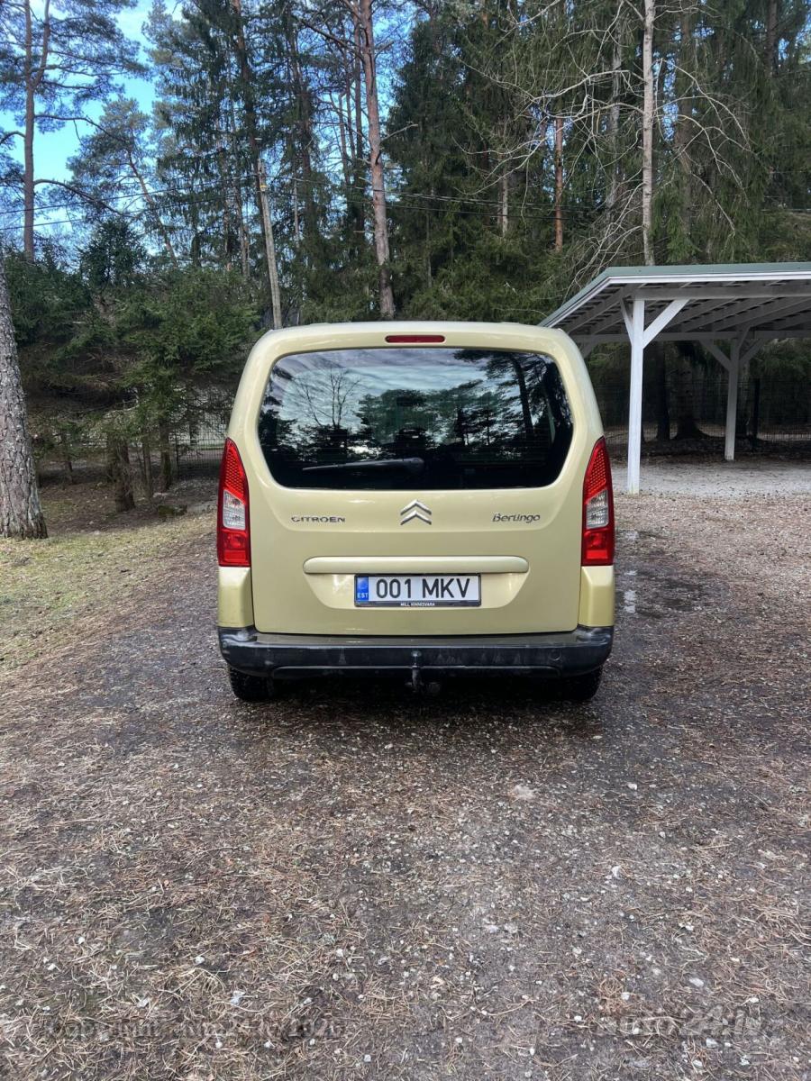Dzeltens Citroen Berlingo 2009 Tallina, ar dzinēja tilpumu 1.60 L un nobraukumu 336 tūkst. km par 3000 €, foto 4 vietnē AUTOMOTO.COM.LV