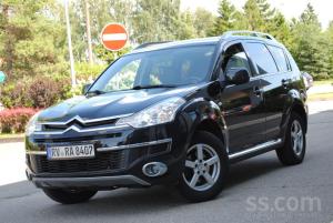 Melns Citroen C-Crosser 2010 Rīga, ar dzinēja tilpumu 2.20 L un nobraukumu 220 tūkst. km par 5990 €, foto  vietnē AUTOMOTO.COM.LV