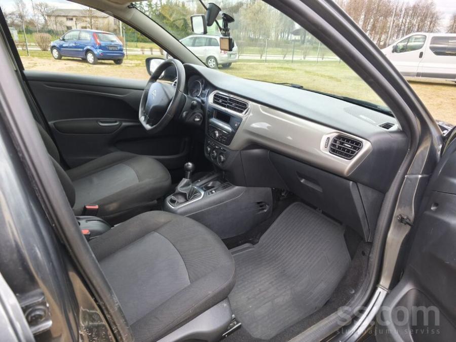 Grey Citroen C-Elysee 2013 in Kuldiga, with an engine capacity of 1.60 L and mileage of 123 thousand km for 3190 €, photo 11 on AUTOMOTO.COM.LV