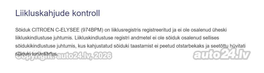 Pelēks Citroen C-Elysee 2013 Tallina, ar dzinēja tilpumu 1.20 L un nobraukumu 212 tūkst. km par 2499 €, foto 22 vietnē AUTOMOTO.COM.LV