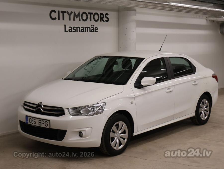 White Citroen C-Elysee 2015 in Tallinn, with an engine capacity of 1.20 L and mileage of 76 thousand km for 4900 €, photo 1 on AUTOMOTO.COM.LV