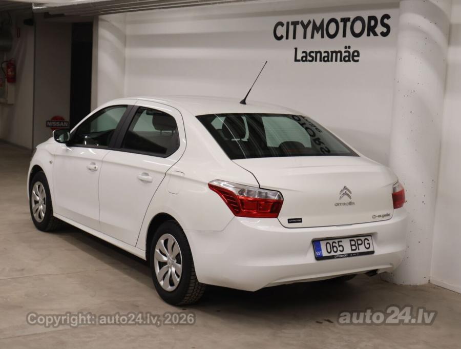White Citroen C-Elysee 2015 in Tallinn, with an engine capacity of 1.20 L and mileage of 76 thousand km for 4900 €, photo 3 on AUTOMOTO.COM.LV