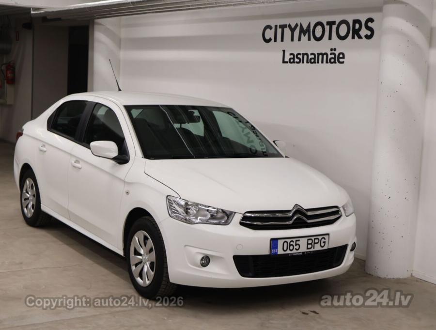White Citroen C-Elysee 2015 in Tallinn, with an engine capacity of 1.20 L and mileage of 76 thousand km for 4900 €, photo 4 on AUTOMOTO.COM.LV