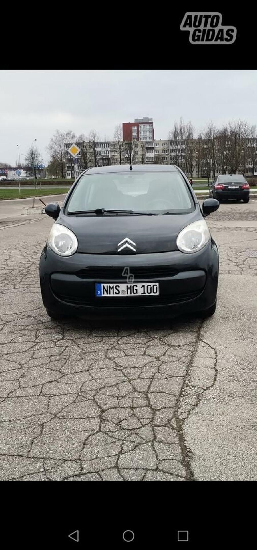 Black Citroen C1 2007 in Klaipeda, with an engine capacity of 1.00 L and mileage of 124 thousand km for 1850 €, photo 3 on AUTOMOTO.COM.LV
