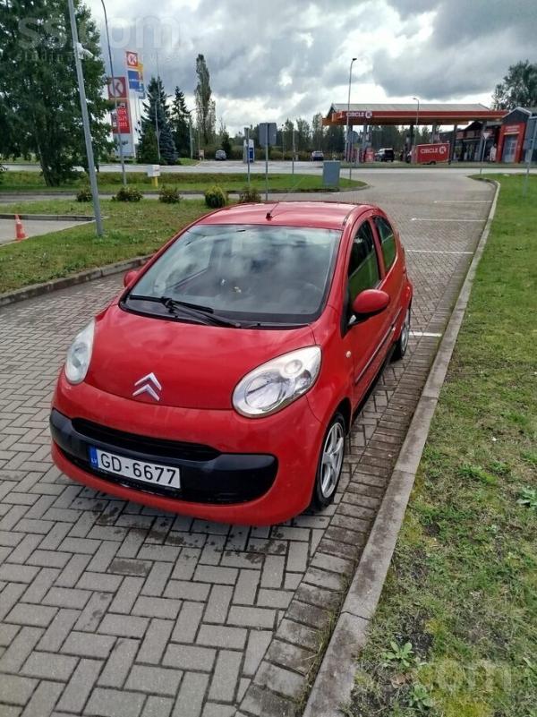 Red Citroen C1 2008 in Riga, with an engine capacity of 1.00 L and mileage of 0 thousand km for 700 €, photo 2 on AUTOMOTO.COM.LV