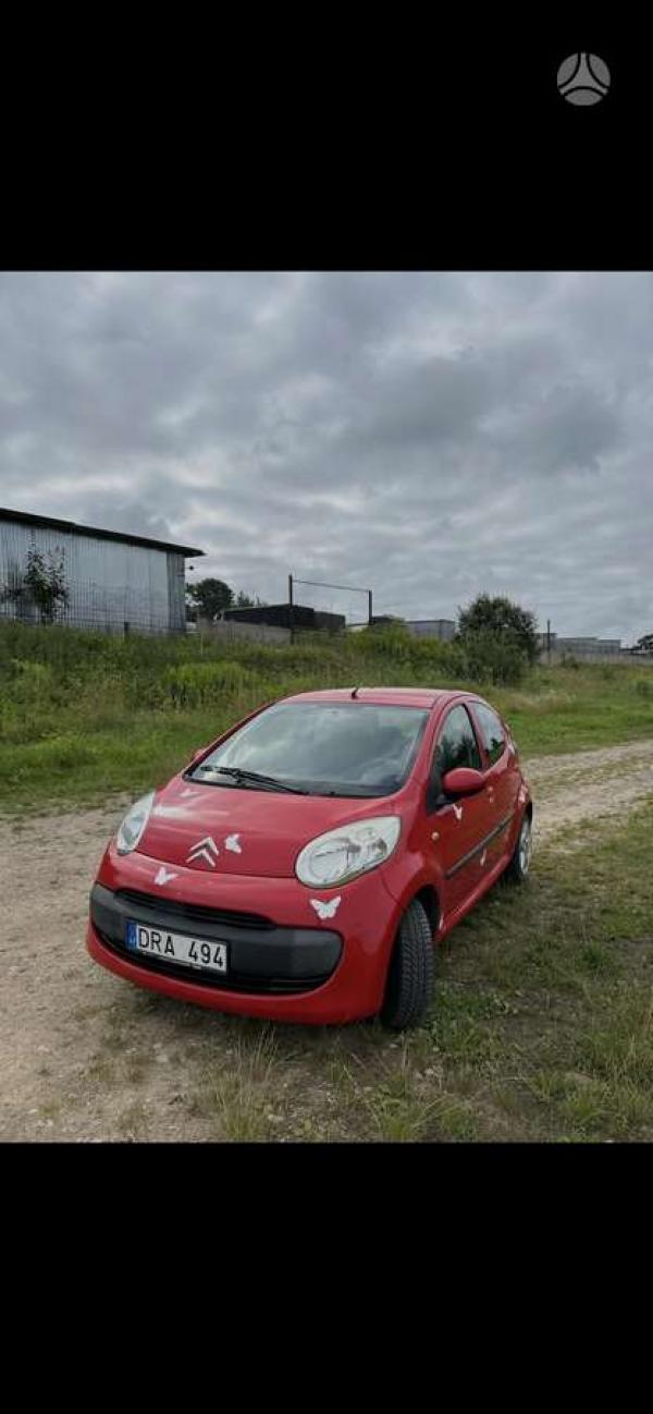 Red Citroen C1 2008 in Vilnius, with an engine capacity of 1.00 L and mileage of 95 thousand km for 2500 €, photo 1 on AUTOMOTO.COM.LV