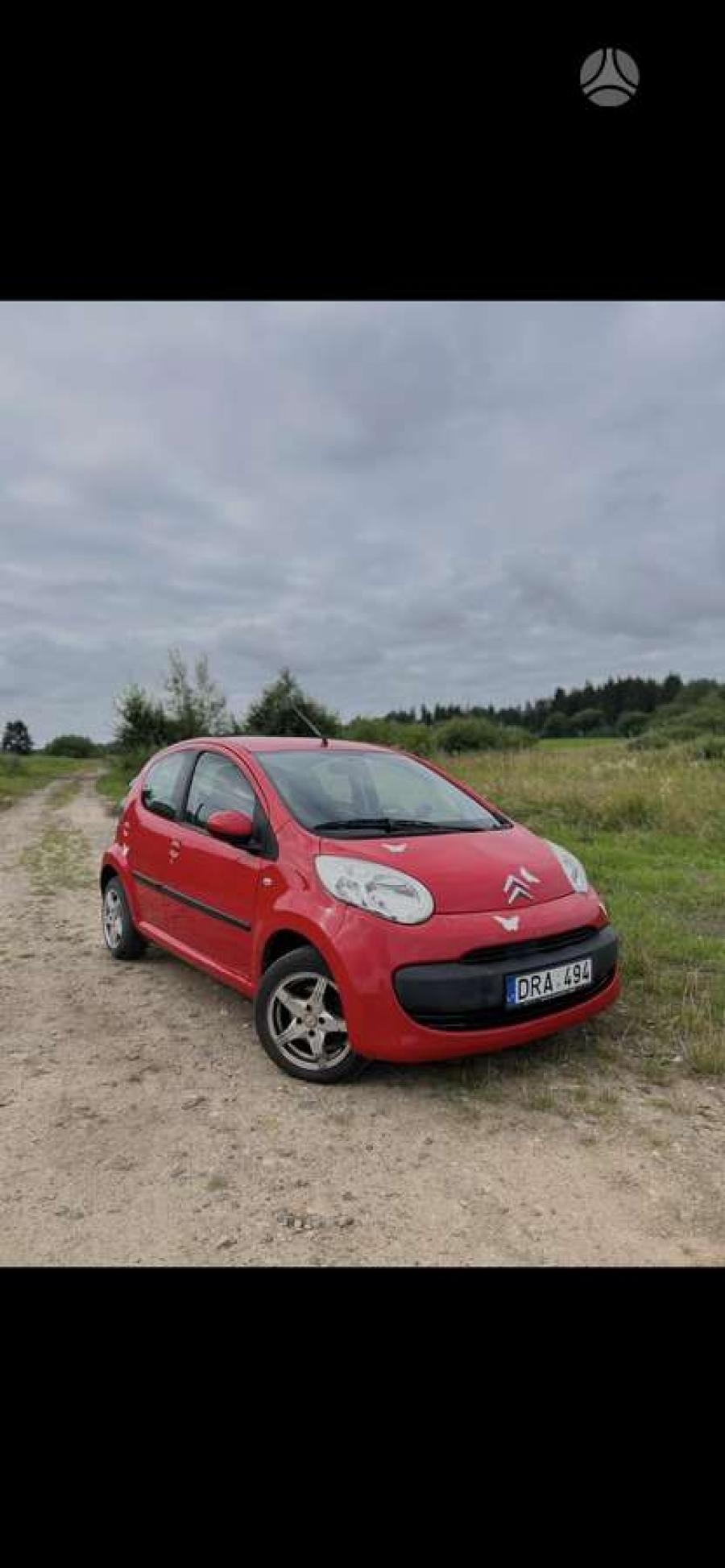 Red Citroen C1 2008 in Vilnius, with an engine capacity of 1.00 L and mileage of 95 thousand km for 2500 €, photo 3 on AUTOMOTO.COM.LV
