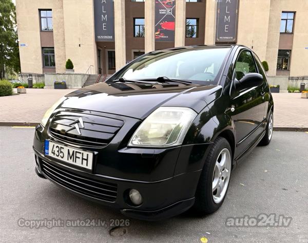 Black Citroen C2 2005 in Tallinn, with an engine capacity of 1.40 L and mileage of 128 thousand km for 1799 €, photo 1 on AUTOMOTO.COM.LV
