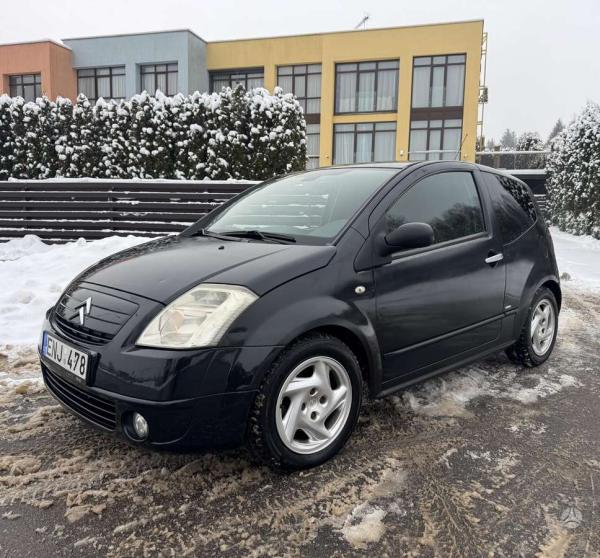 Black Citroen C2 2006 in Vilnius, with an engine capacity of 1.36 L and mileage of 163 thousand km for 1650 €, photo 1 on AUTOMOTO.COM.LV