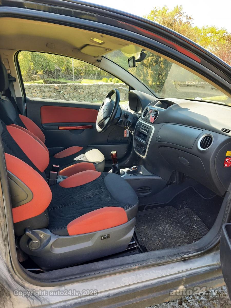 Black Citroen C2 2006 in Kuressaare, with an engine capacity of 1.40 L and mileage of 260 thousand km for 1600 €, photo 4 on AUTOMOTO.COM.LV