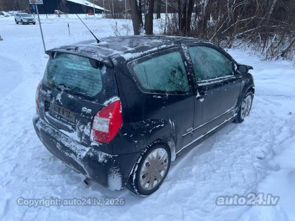 Black Citroen C2 2007 in Tallinn, with an engine capacity of 1.40 L and mileage of 160 thousand km for 500 €, photo 5 on AUTOMOTO.COM.LV