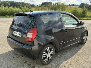 Black Citroen C2 2008 in Zarasai, with an engine capacity of 1.40 L and mileage of 323 thousand km for 700 €, photo 5 on AUTOMOTO.COM.LV