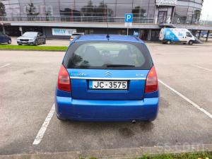 Blue Citroen C2 2005 in Riga, with an engine capacity of 1.60 L and mileage of 190 thousand km for 1500 €, photo 4 on AUTOMOTO.COM.LV