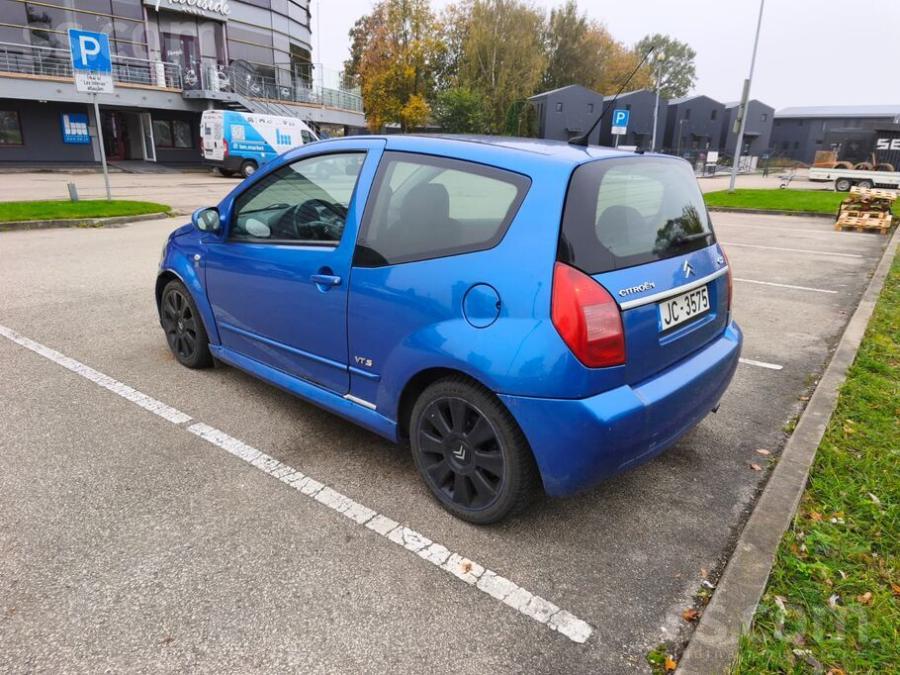 Blue Citroen C2 2005 in Riga, with an engine capacity of 1.60 L and mileage of 190 thousand km for 1500 €, photo 9 on AUTOMOTO.COM.LV