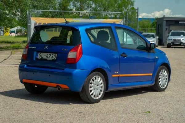 Blue Citroen C2 2007 in Liepaja, with an engine capacity of 1.40 L and mileage of 159 thousand km for 1600 €, photo 4 on AUTOMOTO.COM.LV