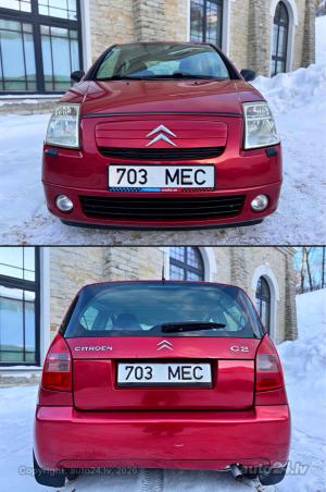 Citroen C2 2004 in Tallinn, with an engine capacity of 1.10 L and mileage of 150 thousand km for 1699 €, photo 6 on AUTOMOTO.COM.LV