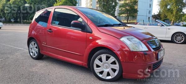 Красный Ситроен С2 2008 в Елгава, объемом двигателя 1.60 л и пробегом 124 тыс. км за 1550 €, фото 1 на AUTOMOTO.COM.LV
