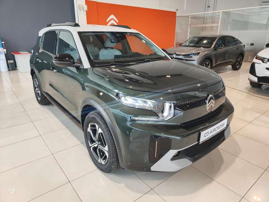Зеленый Ситроен C3 Aircross 2026 в Каунас, объемом двигателя 1.20 л и пробегом 0 тыс. км за 27020 €, фото 4 на AUTOMOTO.COM.LV