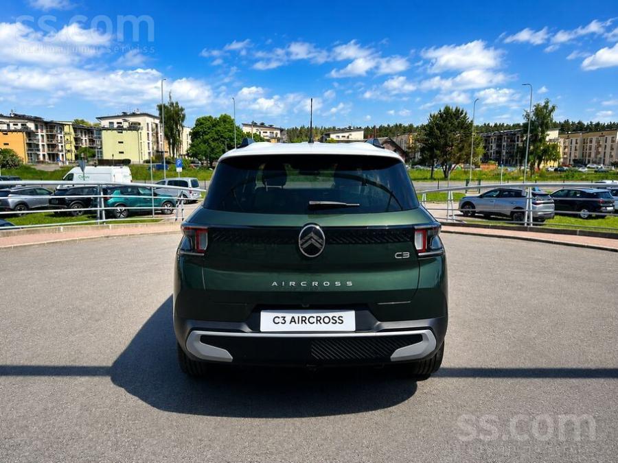 Zaļš Citroen c3-aircross 2026 Rīga, ar dzinēja tilpumu 1.20 L un nobraukumu 10 tūkst. km par 26650 €, foto 6 vietnē AUTOMOTO.COM.LV