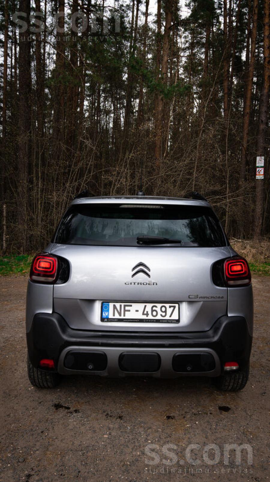 Pelēks Citroen c3-aircross 2022 Bauska, ar dzinēja tilpumu 1.50 L un nobraukumu 71 tūkst. km par 12000 €, foto 3 vietnē AUTOMOTO.COM.LV