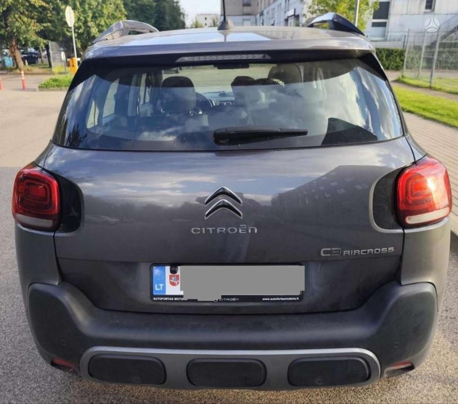 Pelēks Citroen c3-aircross 2022 Viļņa, ar dzinēja tilpumu 1.50 L un nobraukumu 130 tūkst. km par 9899 €, foto 8 vietnē AUTOMOTO.COM.LV