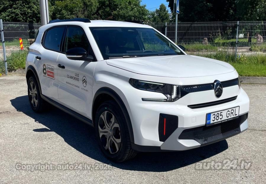 Белый Ситроен C3 Aircross 2026 в Нарва, объемом двигателя 1.20 л и пробегом 6 тыс. км за 23400 €, фото 1 на AUTOMOTO.COM.LV