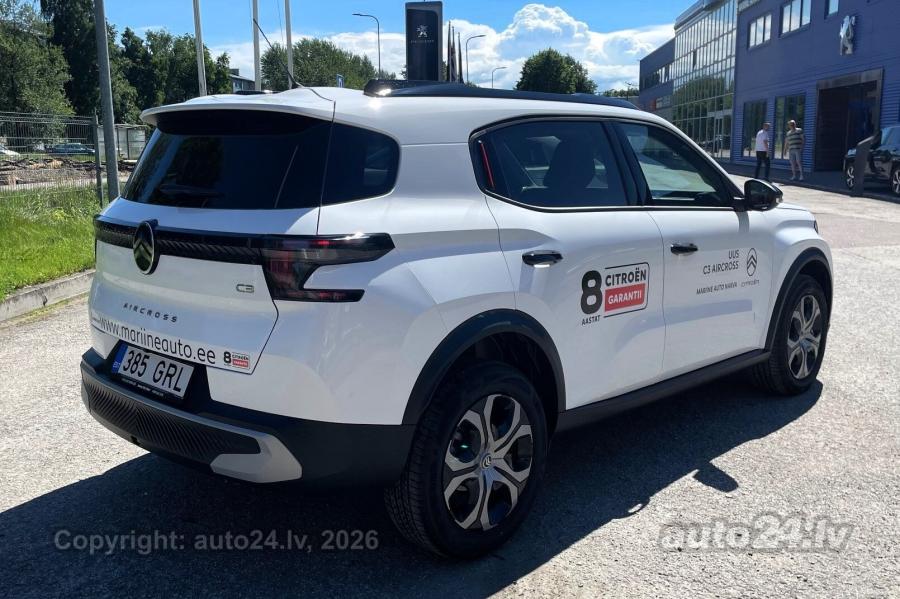 Белый Ситроен C3 Aircross 2026 в Нарва, объемом двигателя 1.20 л и пробегом 6 тыс. км за 23400 €, фото 4 на AUTOMOTO.COM.LV