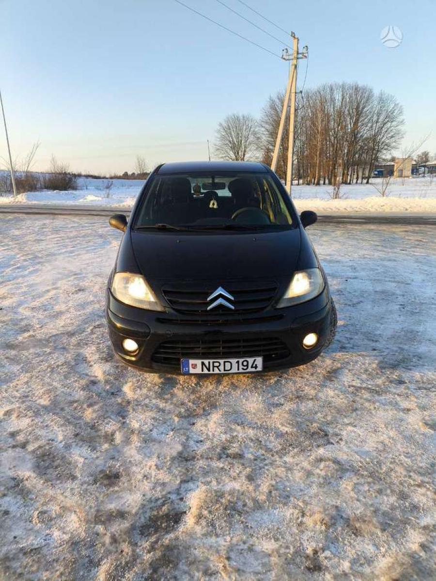 Melns Citroen C3 2007 Kauņa, ar dzinēja tilpumu 1.40 L un nobraukumu 245 tūkst. km par 1100 €, foto 1 vietnē AUTOMOTO.COM.LV