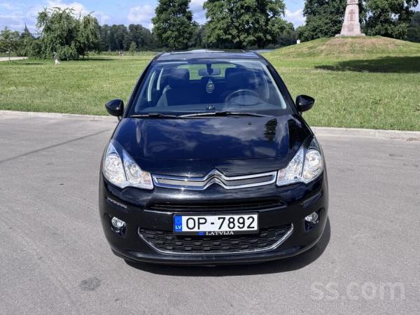 Black Citroen C3 2015 in Riga, with an engine capacity of 1.60 L and mileage of 0 thousand km for 4250 €, photo 2 on AUTOMOTO.COM.LV