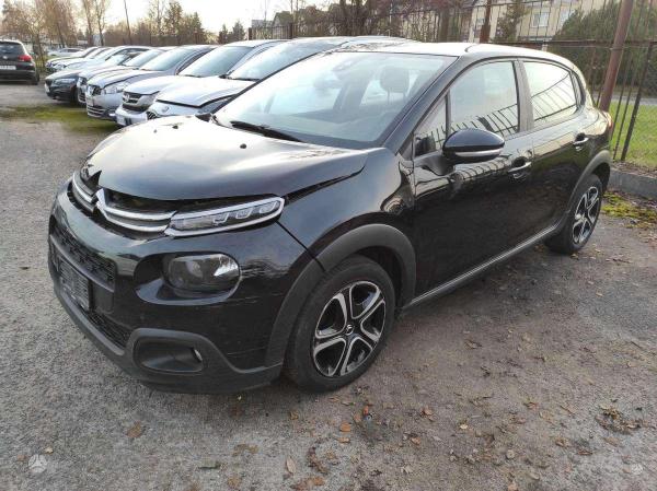 Black Citroen C3 2018 in Panevezys, with an engine capacity of 1.50 L and mileage of 95 thousand km for 2600 €, photo 2 on AUTOMOTO.COM.LV