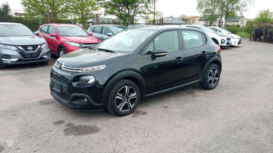 Black Citroen C3 2018 in Panevezys, with an engine capacity of 1.50 L and mileage of 95 thousand km for 6500 €, photo 1 on AUTOMOTO.COM.LV