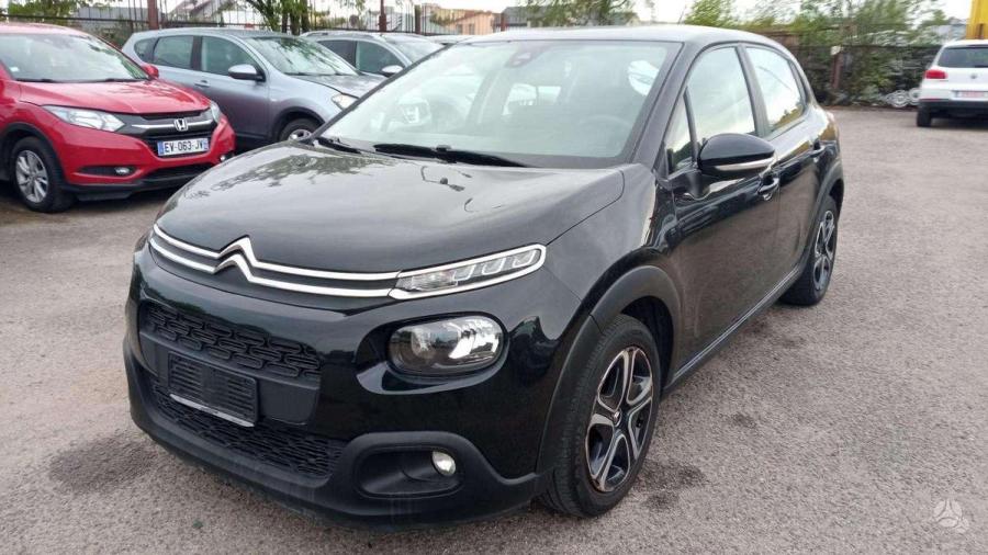 Black Citroen C3 2018 in Panevezys, with an engine capacity of 1.50 L and mileage of 95 thousand km for 6500 €, photo 8 on AUTOMOTO.COM.LV